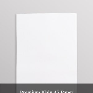 Plain A5 Paper 120gsm, Premium Printer Paper A5, High Quality A5 ...