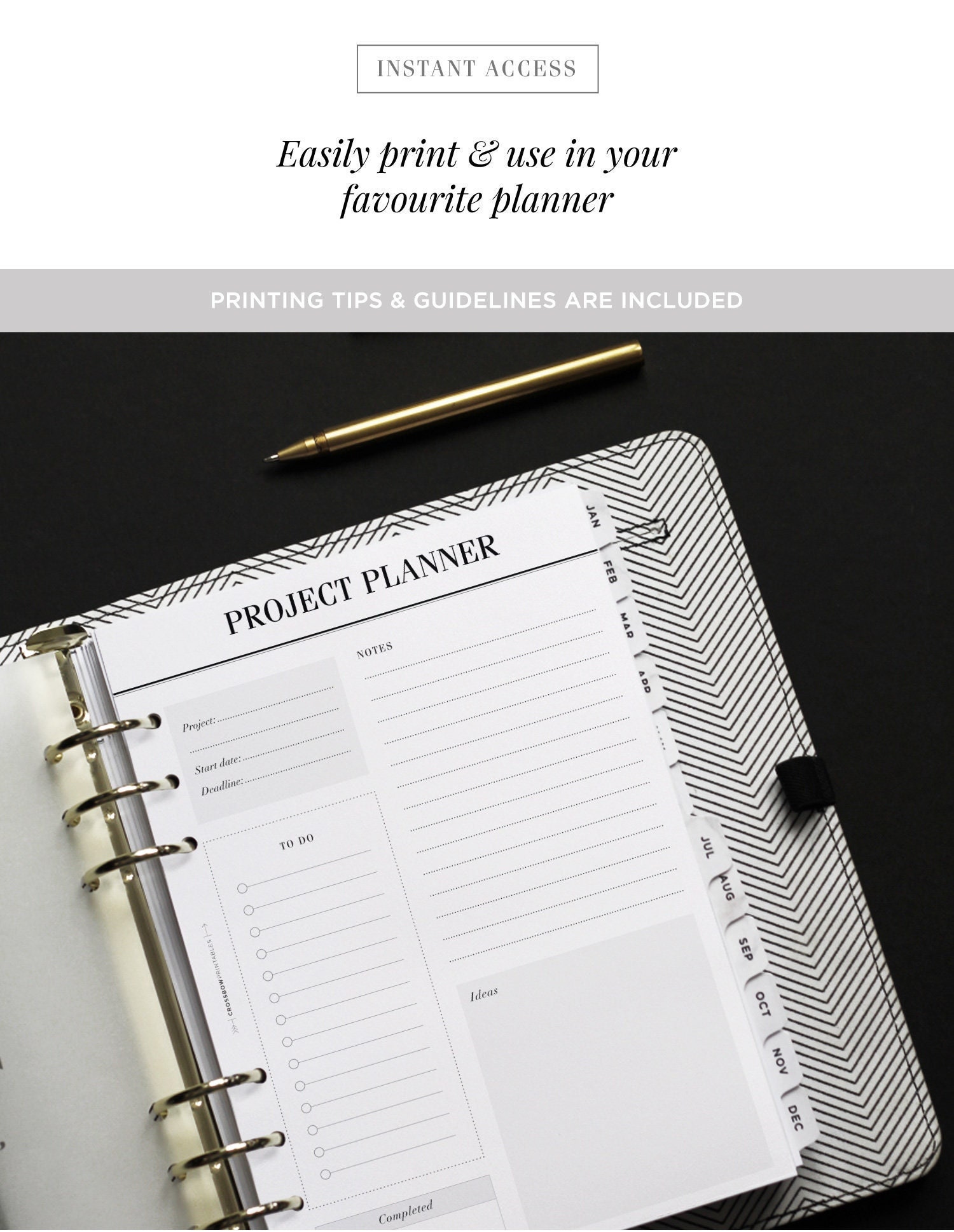 PRINTABLE A5 Printable Project Planner Printable Student - Etsy UK
