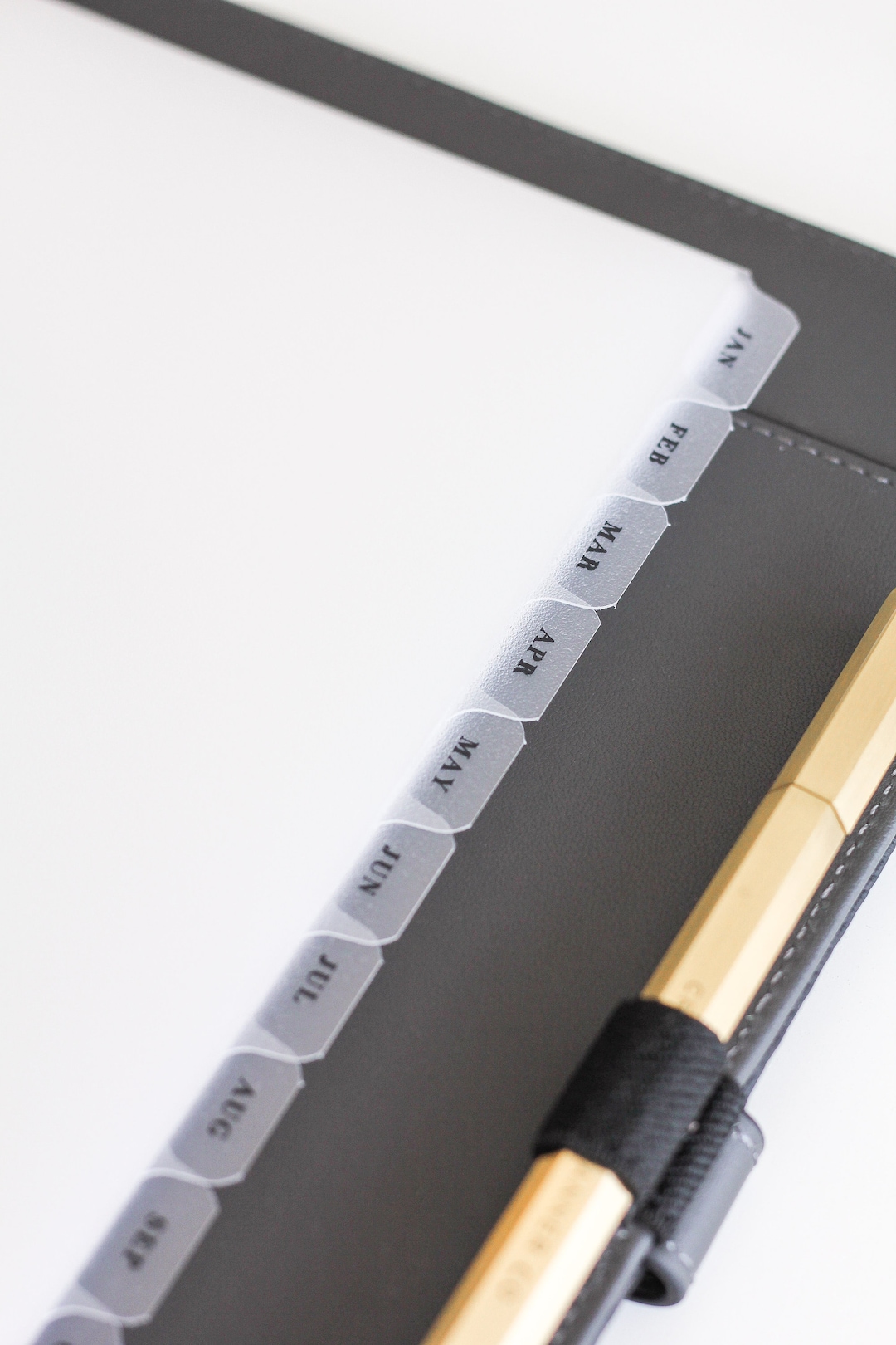 Frosted Monthly Dividers | A5 & Personal Size | Minimal Planner ...