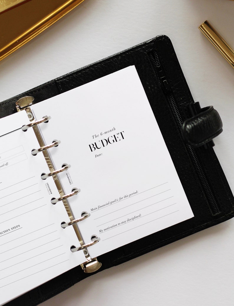 PRINTED Budget Planner Pocket Planner Inserts, 62-page Set, Finance ...