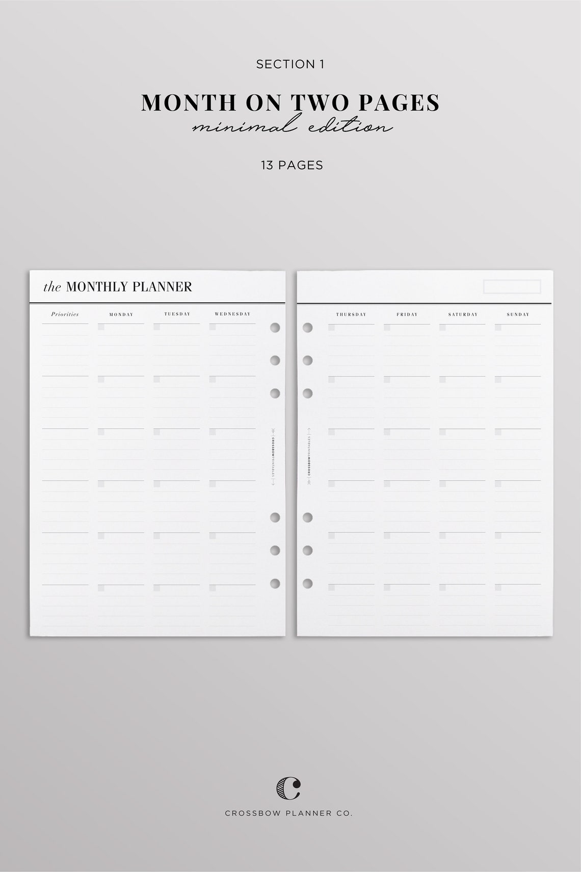 A5 Planner Starter Kit Planner Inserts Set Printed Planner - Etsy