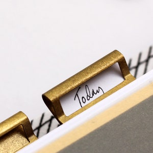 Gold Tabs Set of 6 Minimal Planner Accessories Create - Etsy