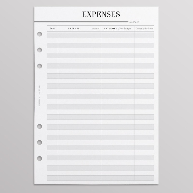 A5 Expense Book - Etsy UK