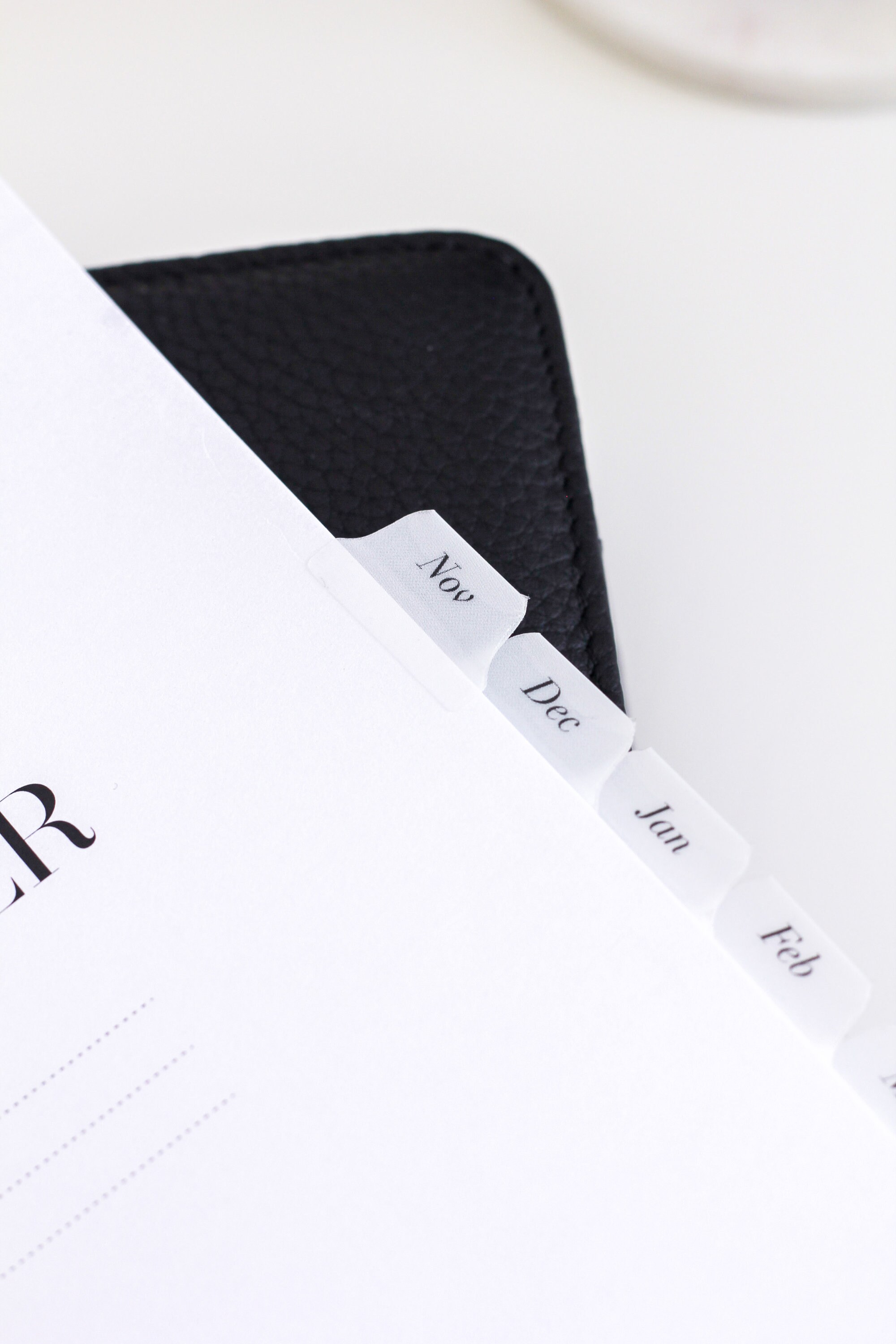 Monthly Tab Stickers Planner Dividers | for 6-ring Planners, Undated ...