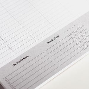 Executive Weekly Desk Pad, Minimal to Do Notepad, Weekly Calendar ...