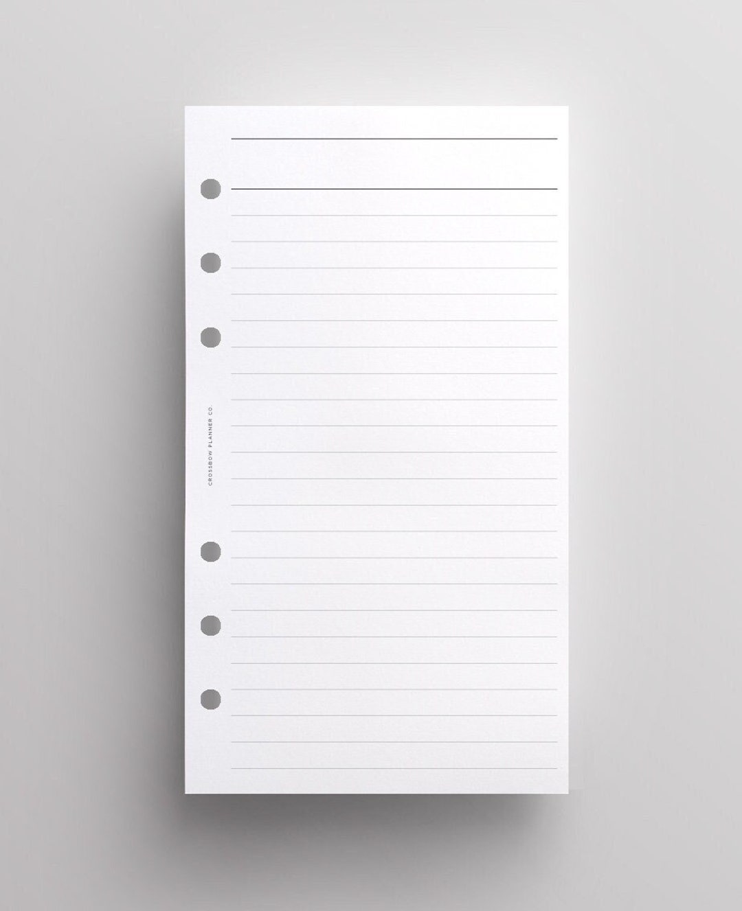 PRINTED Blank Tracker Insert Personal Size Customisable Table Insert ...