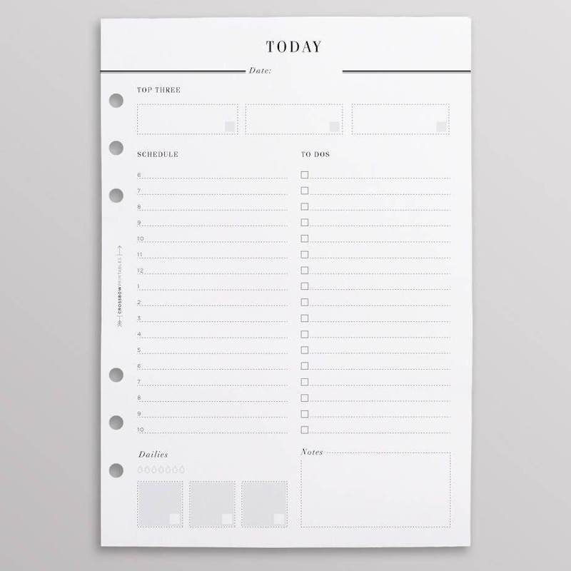 A5 Day per Day Insert - Etsy UK