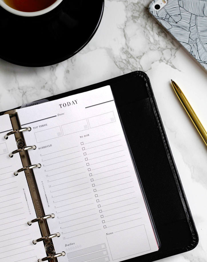 PRINTED Day on One Page Personal Planner DO1P Personal Daily | Etsy