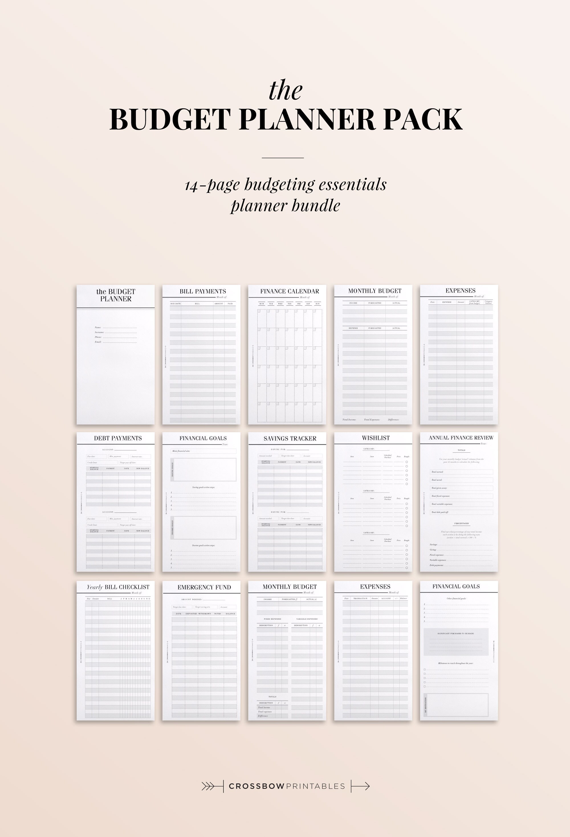 ULTIMATE Personal Planner Inserts Bundle: Planner Starter Kit - Etsy