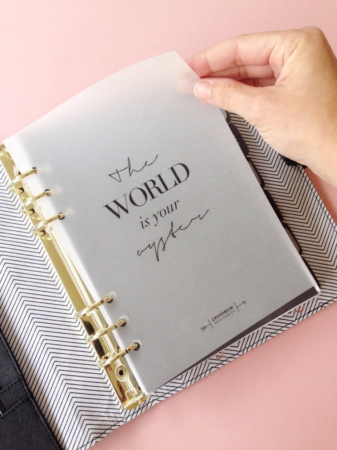 Minimal Planner Dashboard Transparent | Planner Accessories | A5 ...