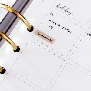 Everyday Typographic Planner Stickers | Clear Minimal Sticker Set ...