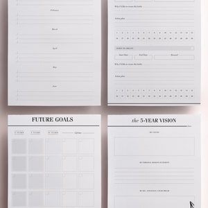 Goal Planner Printable Pages 20-page Printable Goals Journal | Etsy