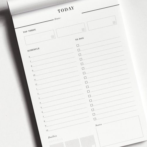 Daily Planner Notepad to Do List Notepad Daily Schedule - Etsy