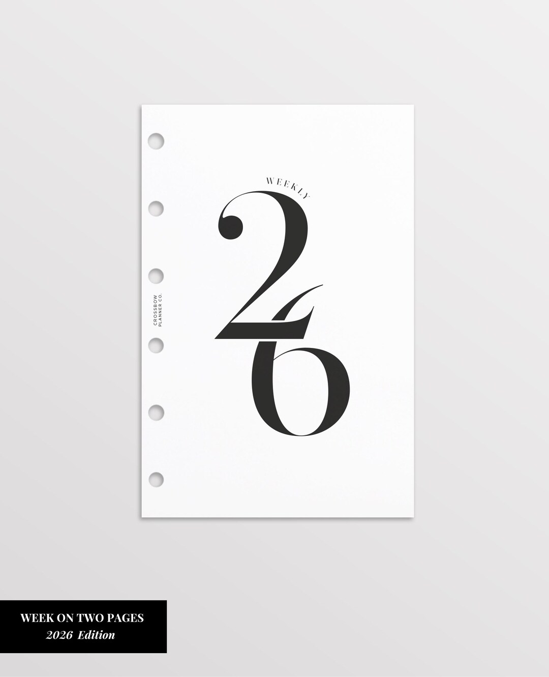 2026 Pocket Weekly Insert, 2026 Filofax Pocket Planner Inserts, Printed ...