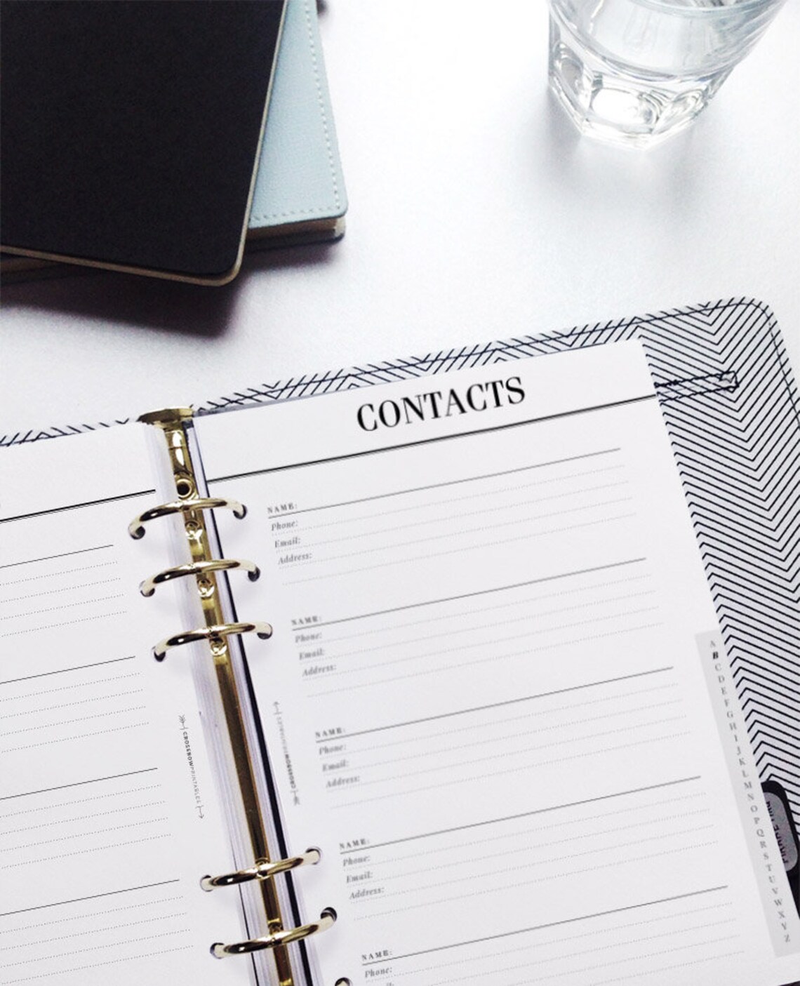 PRINTED Contacts Planner Filofax Contacts Refill Contacts | Etsy UK