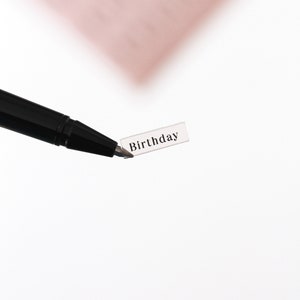 Everyday Typographic Planner Stickers | Clear Minimal Sticker Set ...