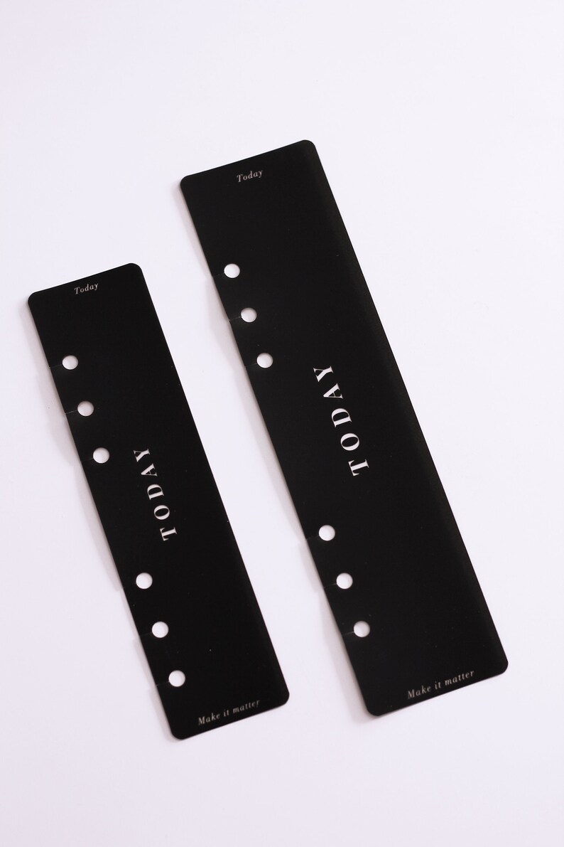 Minimal Planner Page Marker Black Snap in Today Planner - Etsy
