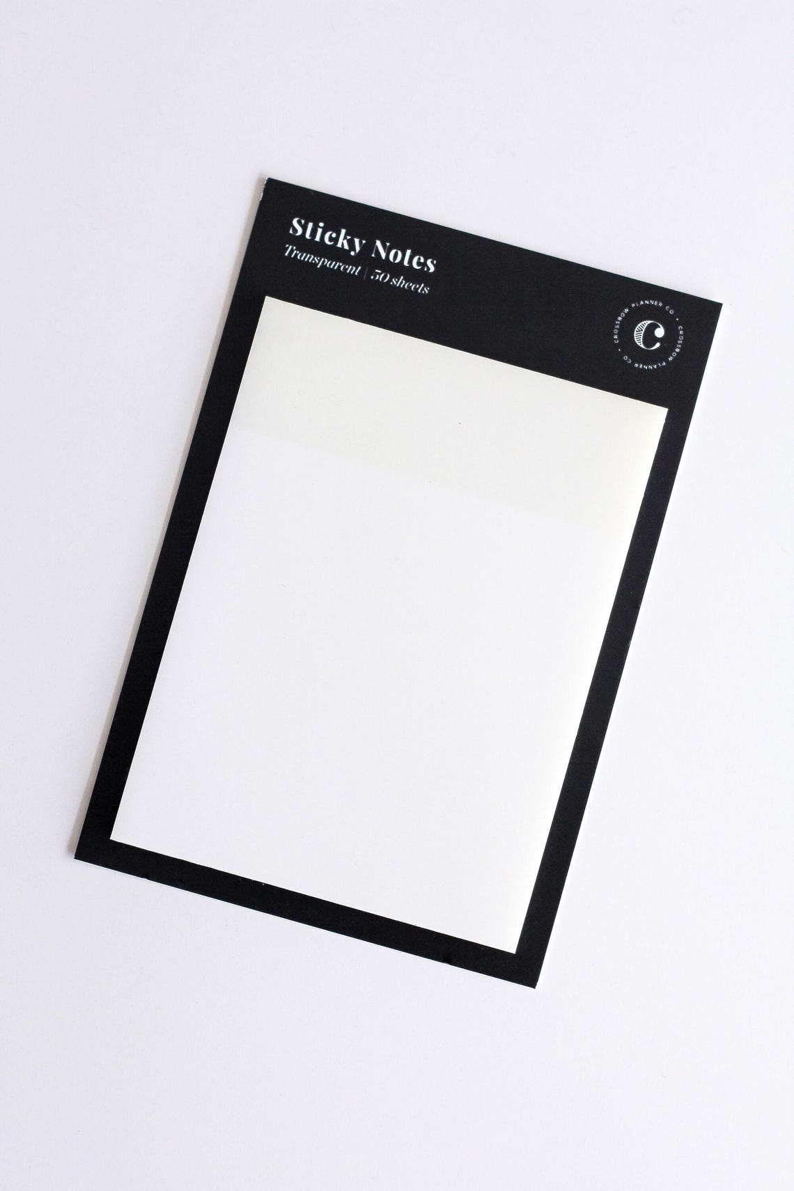 Transparent Sticky Notes | Clear Memo Pad | Premium Stationery Desk ...