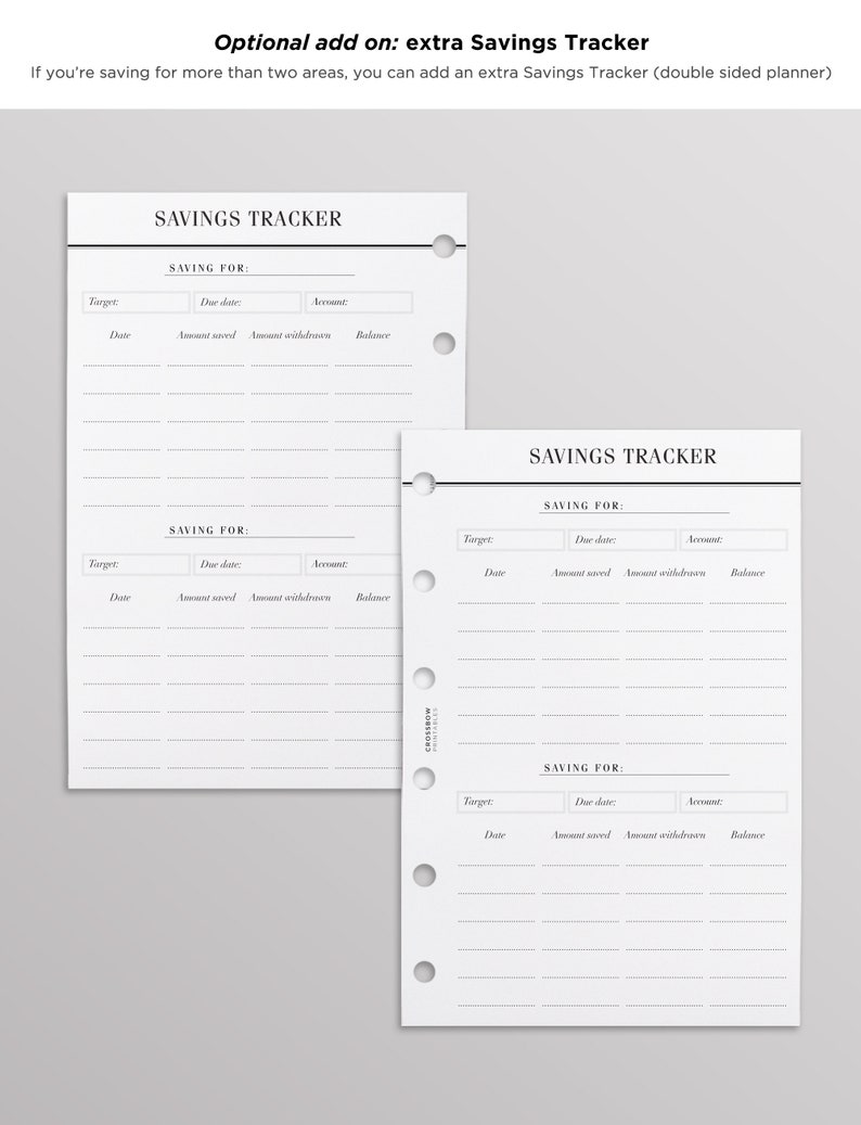 PRINTED Budget Planner Pocket Planner Inserts, 62-page Set, Finance ...