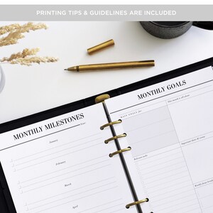 Goal Planner Printable Pages 20-page Printable Goals Journal With Habit ...