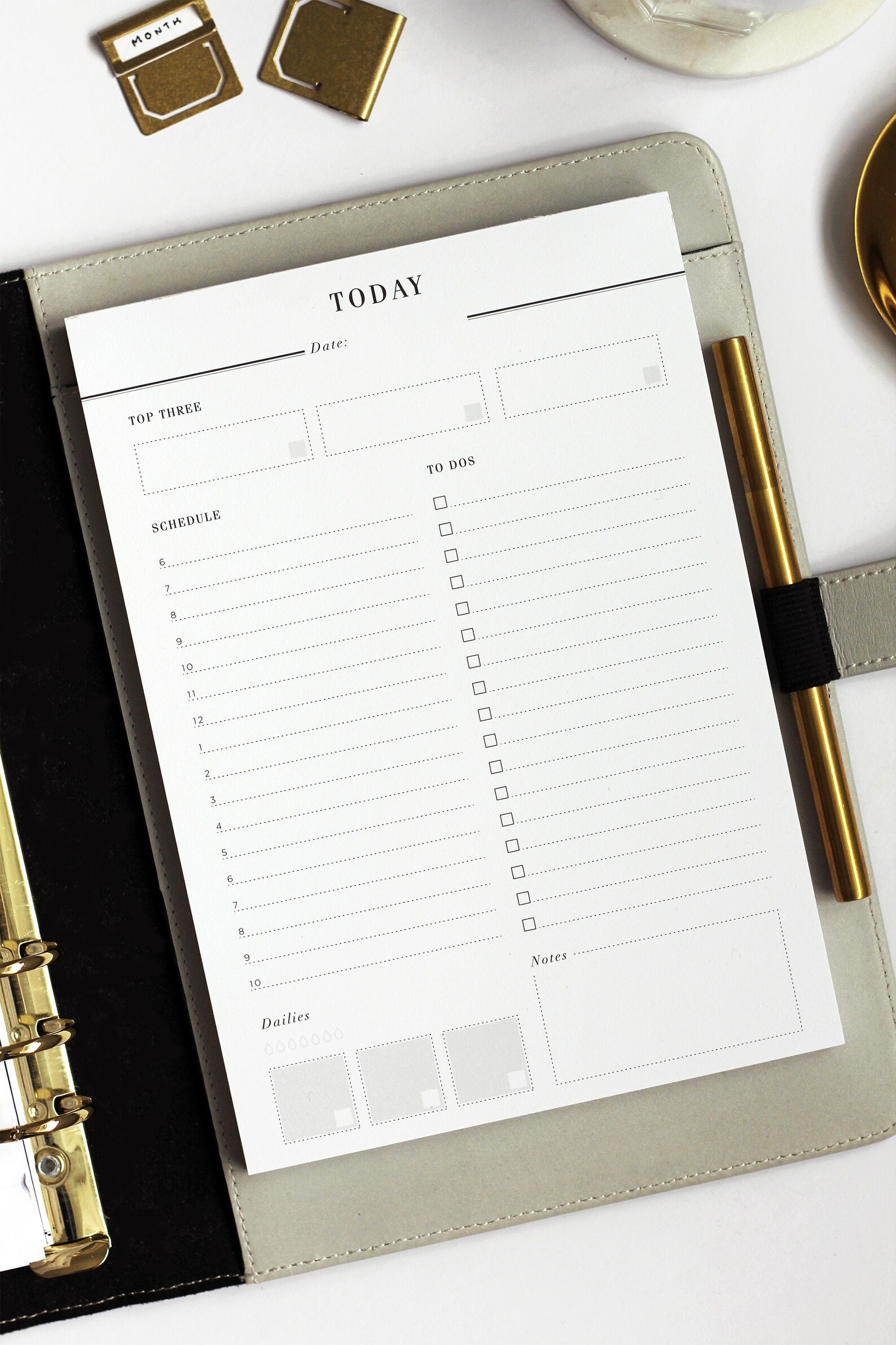 Daily Desk Pad Minimal to Do Notepad Daily Planner Notepad - Etsy