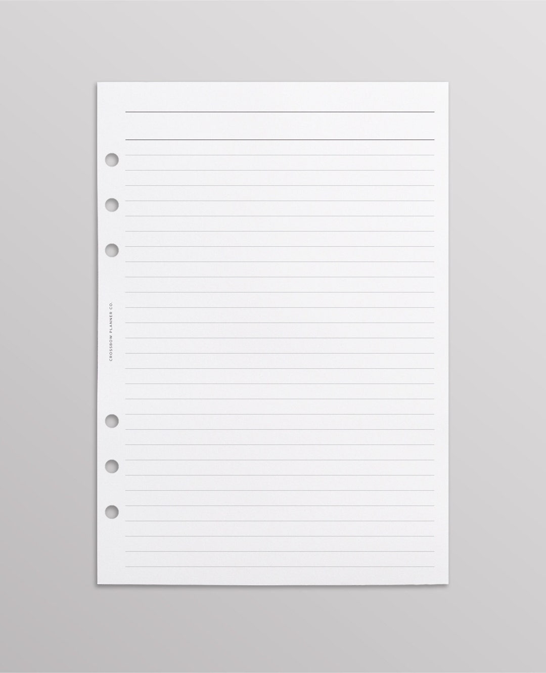 PRINTED Blank Tracker Insert A5 Customisable Table Insert - Etsy