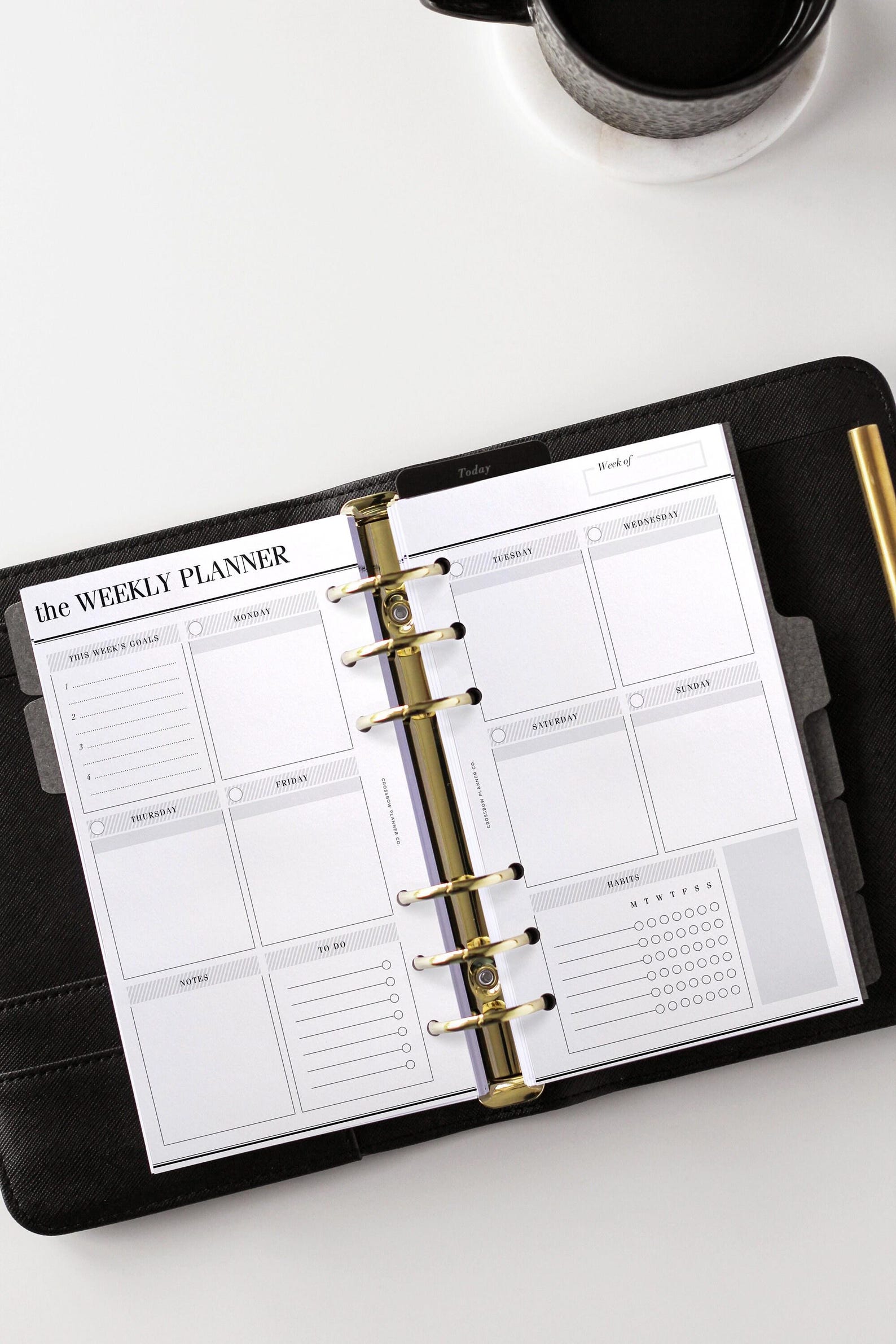 PRINTED WO2P Productivity Edition | Personal Size Weekly Planner ...