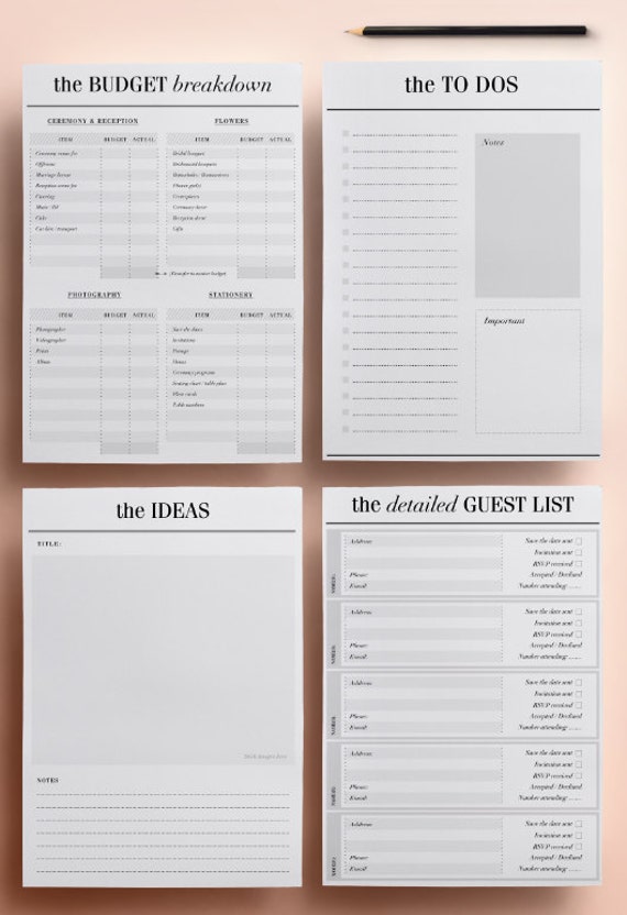 Calendars & Planners Paper & Party Supplies Paper Budget A4Letter ...