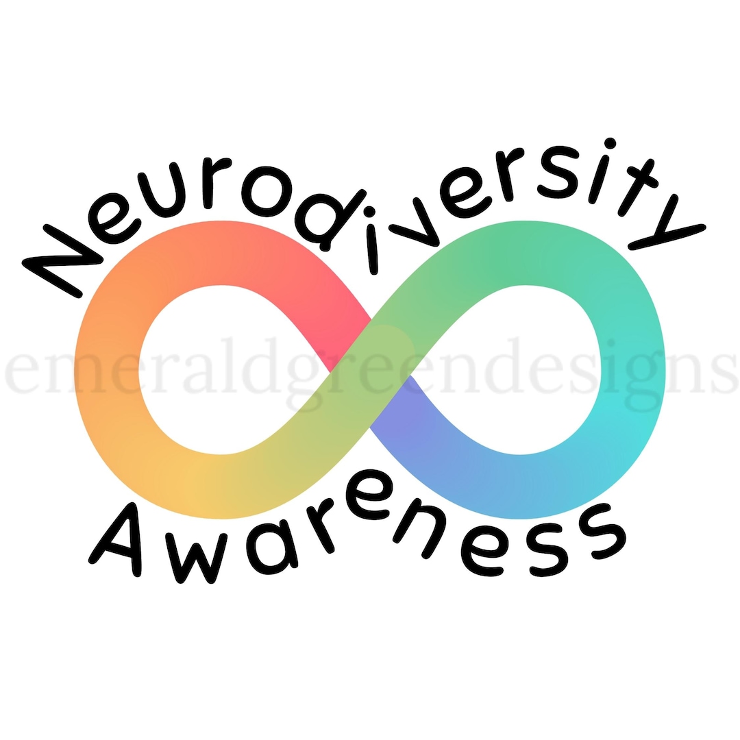 Neurodiversity Awareness Transparent Digital Sticker - Etsy