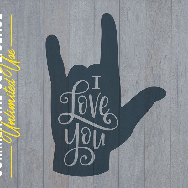 Asl I Love You Printable - Etsy