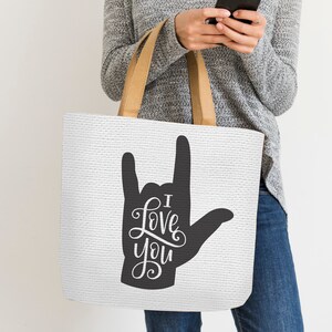 I Love You, Sign Language, ASL, Hand Lettered, Gifts for Her, Gifts for ...