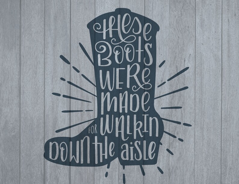 These Boots Were Made for Walkin' Down the Aisle - Etsy