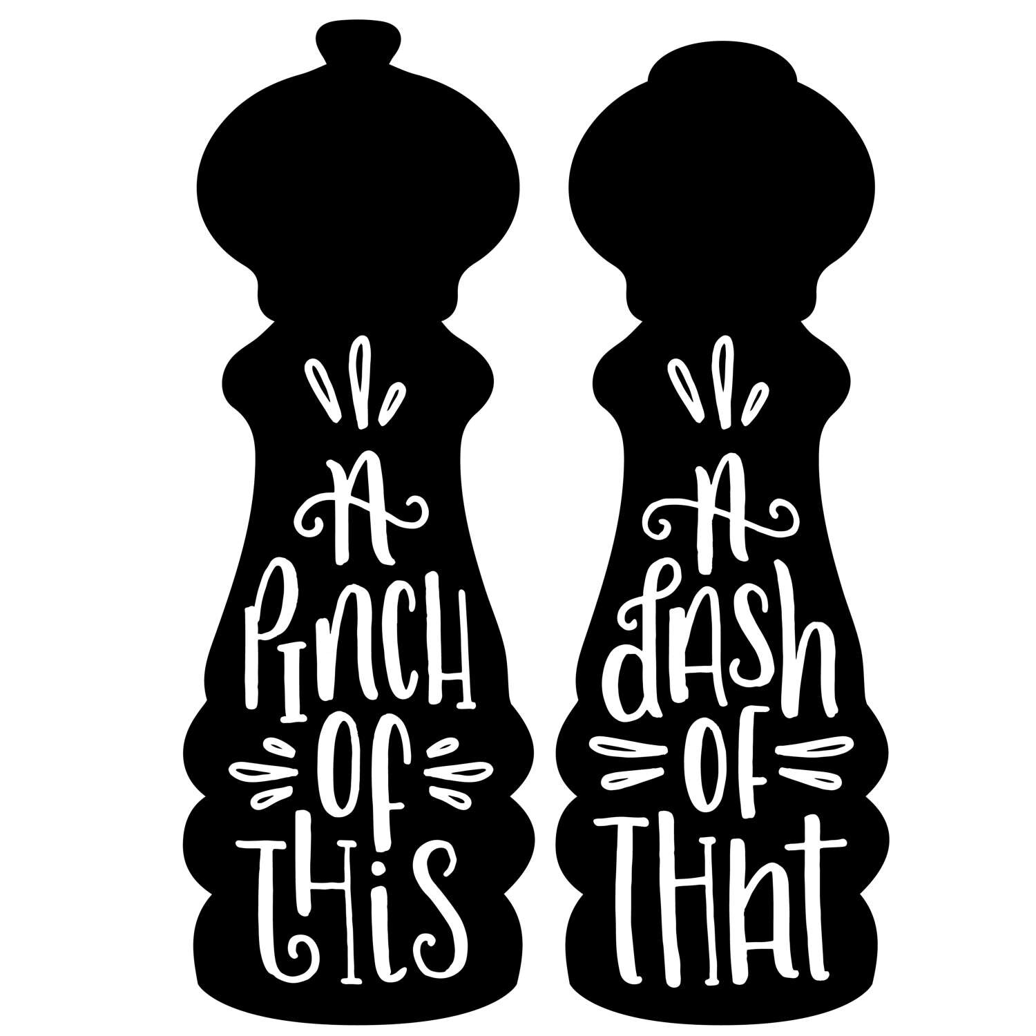 Hand Lettered Salt and Pepper Cricut File Silhouette File | Etsy