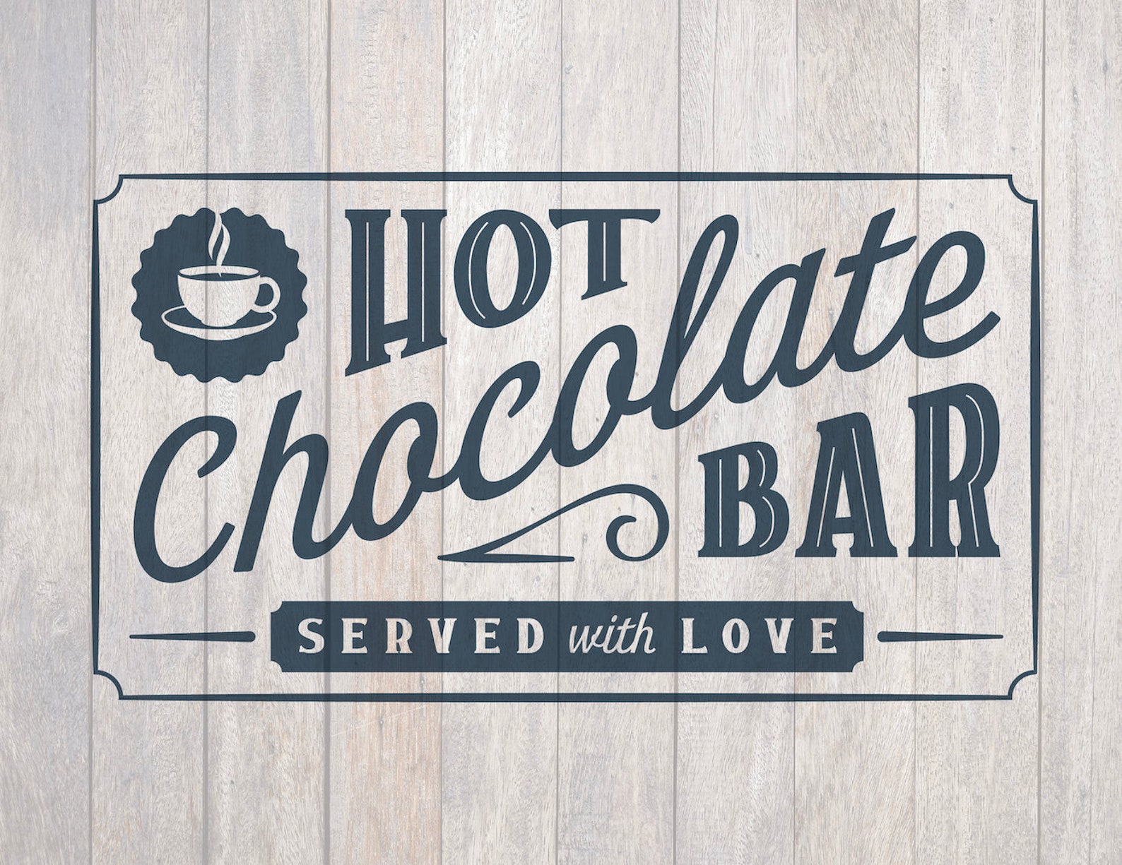 Hot Chocolate Bar Cocoa Served With Love Valentines Day - Etsy