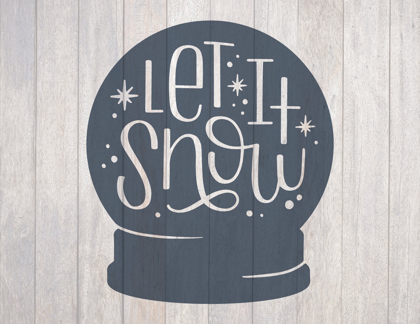 Let It Snow Snow Globe Frosty the Snowman Christmas Sign - Etsy
