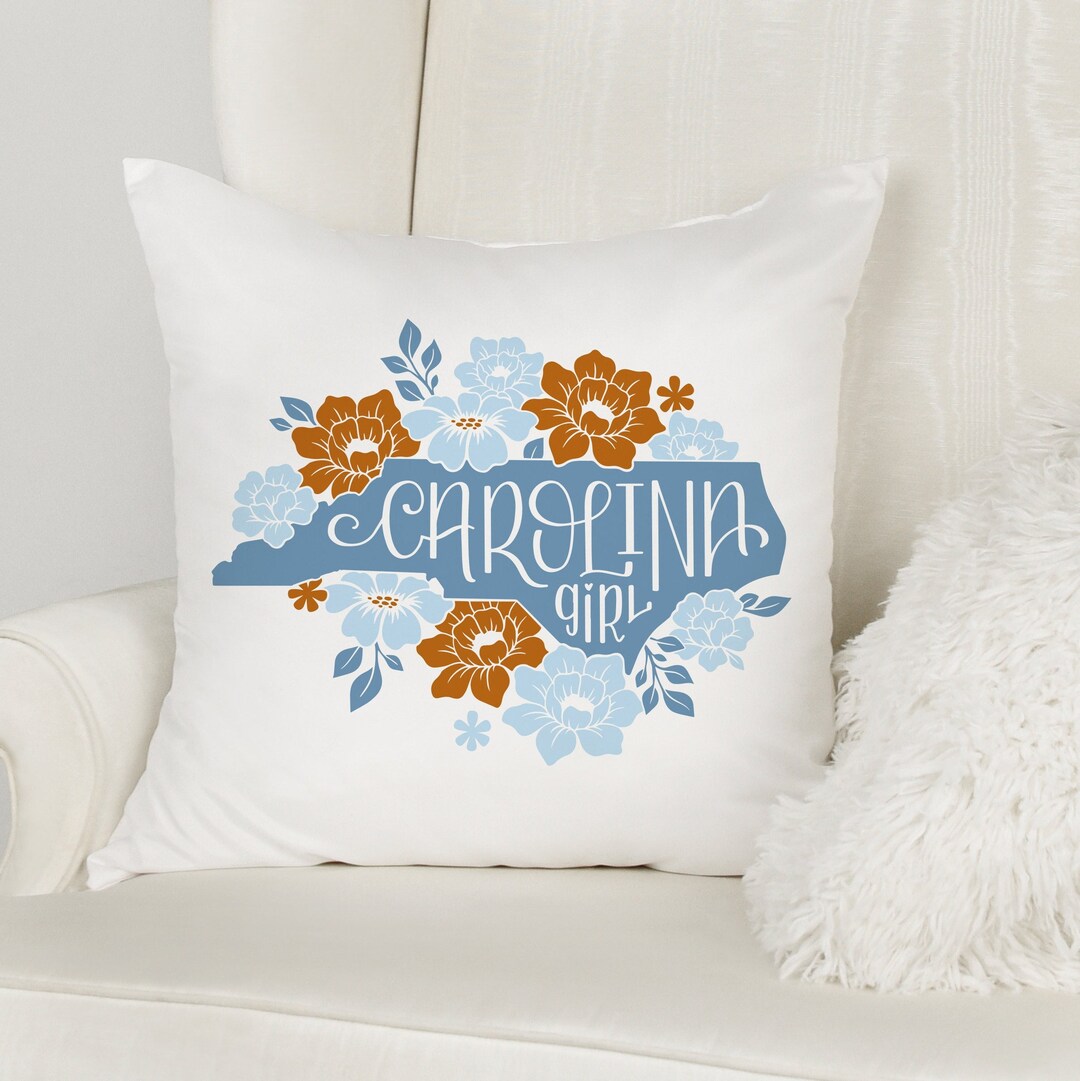 Carolina Girl, State Map, North Carolina, NC, Hand Lettered, Cricut ...