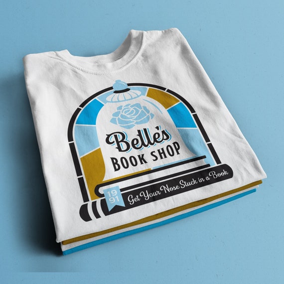 Belle's Book Shop Bounding Beauty Beast Library - Etsy