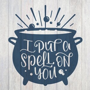 I Put A Spell On You Hocus Pocus Witch Cauldron Potion | Etsy