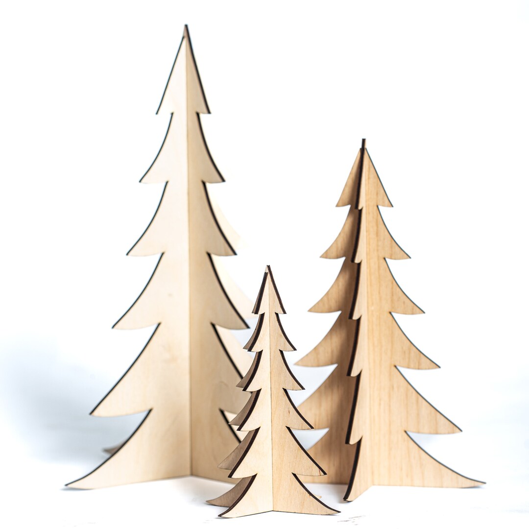 Pine Trees, Slotted Pine Trees, Christmas Decor, Christmas Tree ...