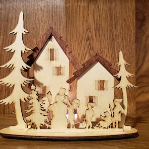 Winter Wonderland Dxf/svg,laser Cutting File; Winter Scene - Digital ...