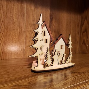 Winter Wonderland Dxf/svg,laser Cutting File; Winter Scene - Digital ...