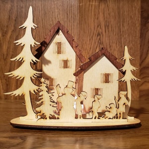 Winter Wonderland Dxf/svg,laser Cutting File; Winter Scene - Digital ...