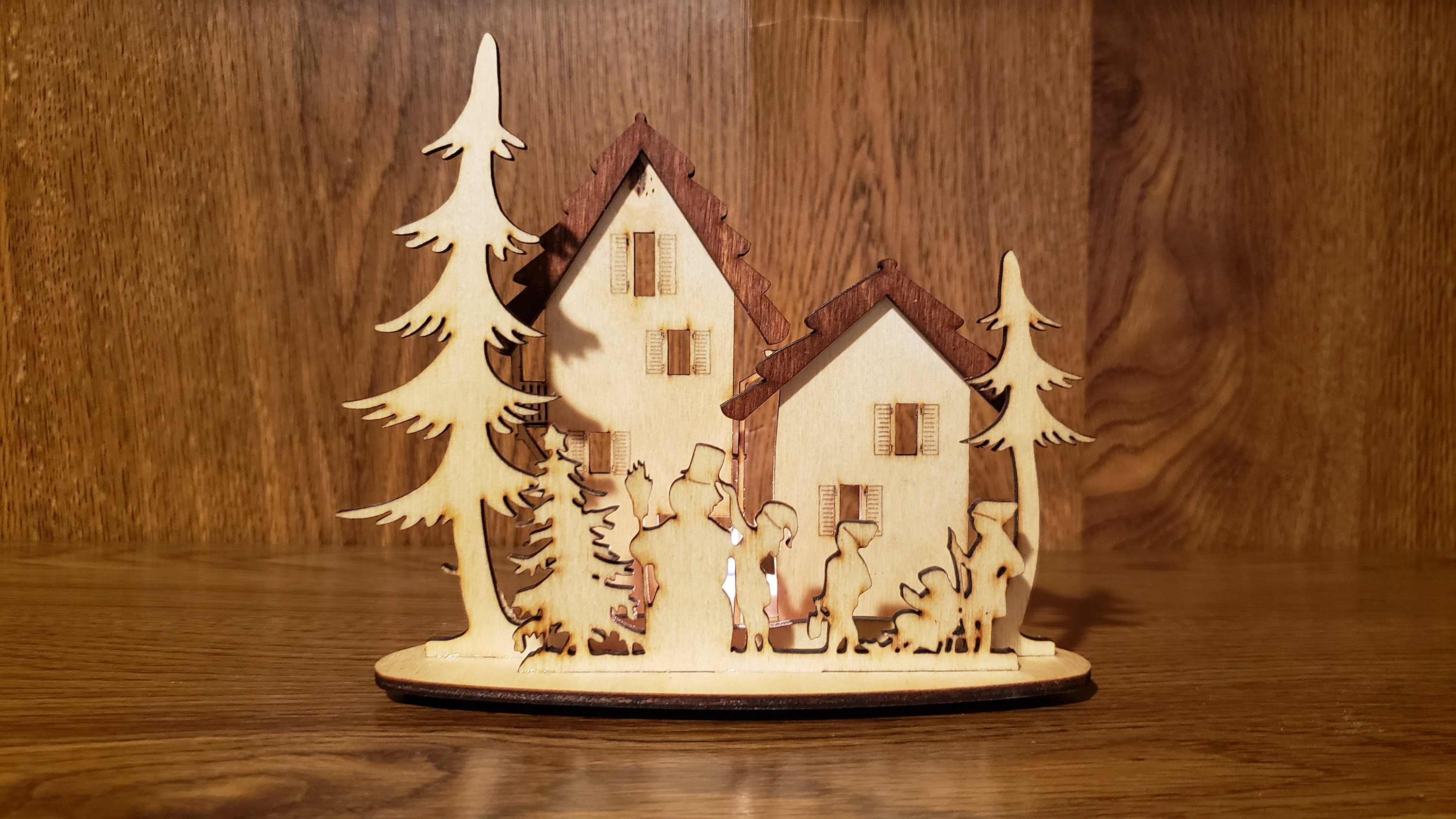 Winter Wonderland Dxf/svg,laser Cutting File Winter Scene Digital File ...