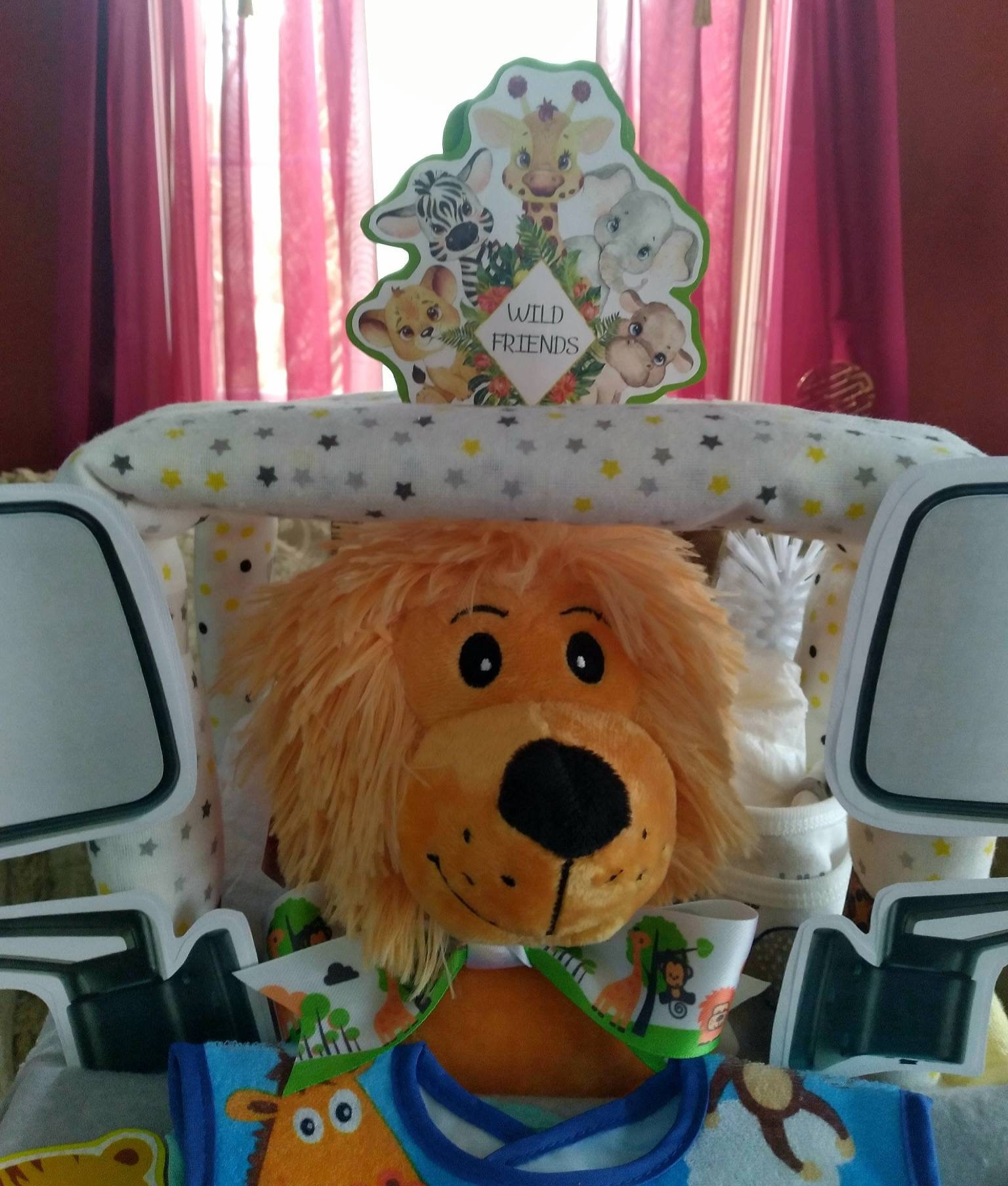 Safari/jungle Jeep Diaper Cake| Diaper Cake| Custom Diaper Cake| Baby ...