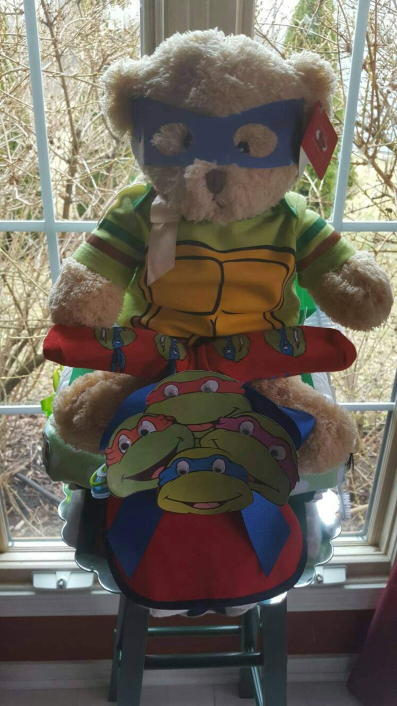 Ninja Turtle Theme Tricycle Diaper Cake Made To Order | Etsy