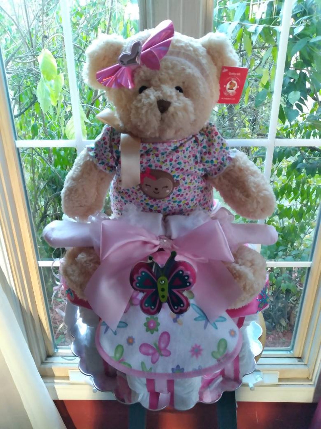 Motorcycle Diaper Cake| Custom Diaper Cake | Diaper Bike | Diaper ...