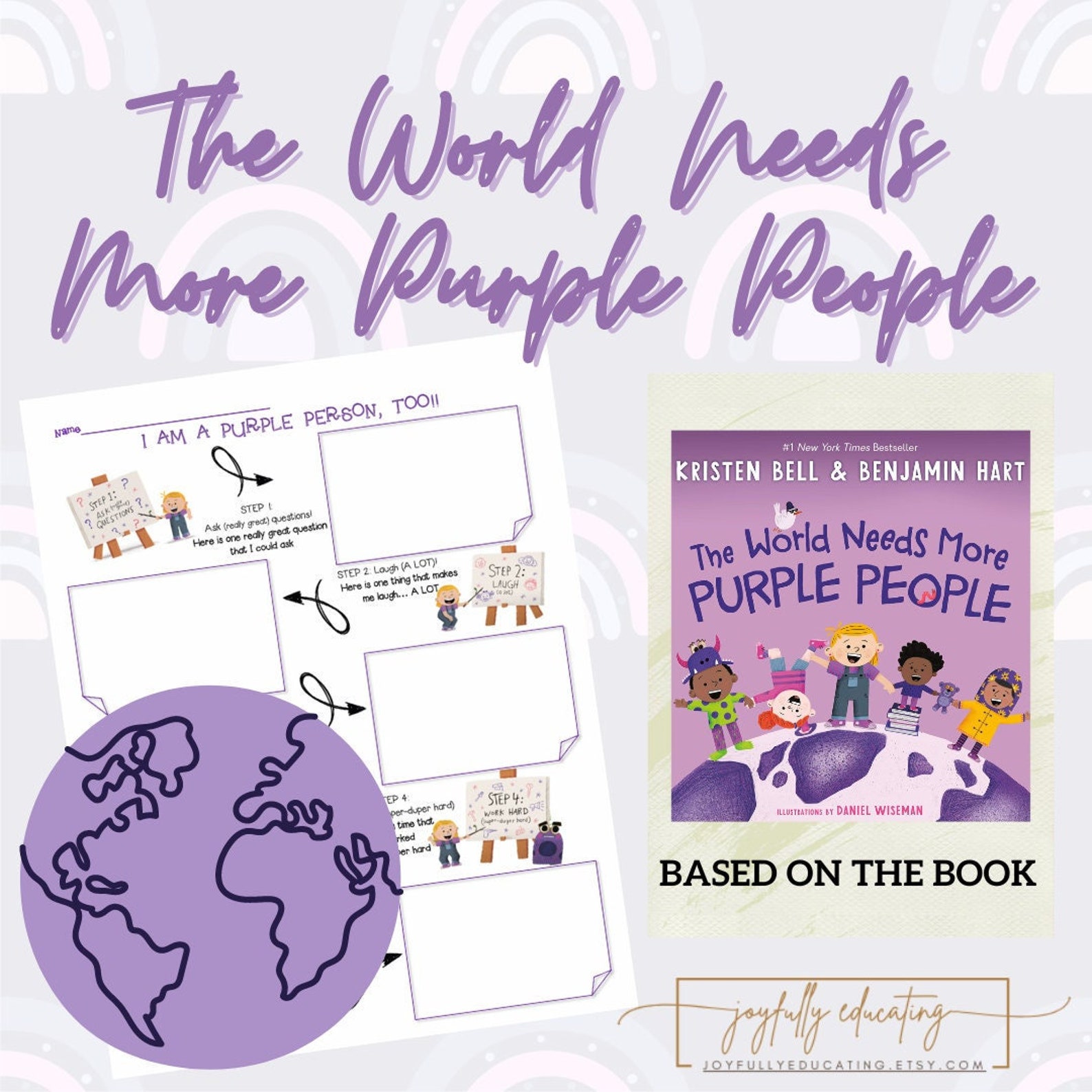 The World Needs More Purple People Worksheet // Elementary School ...