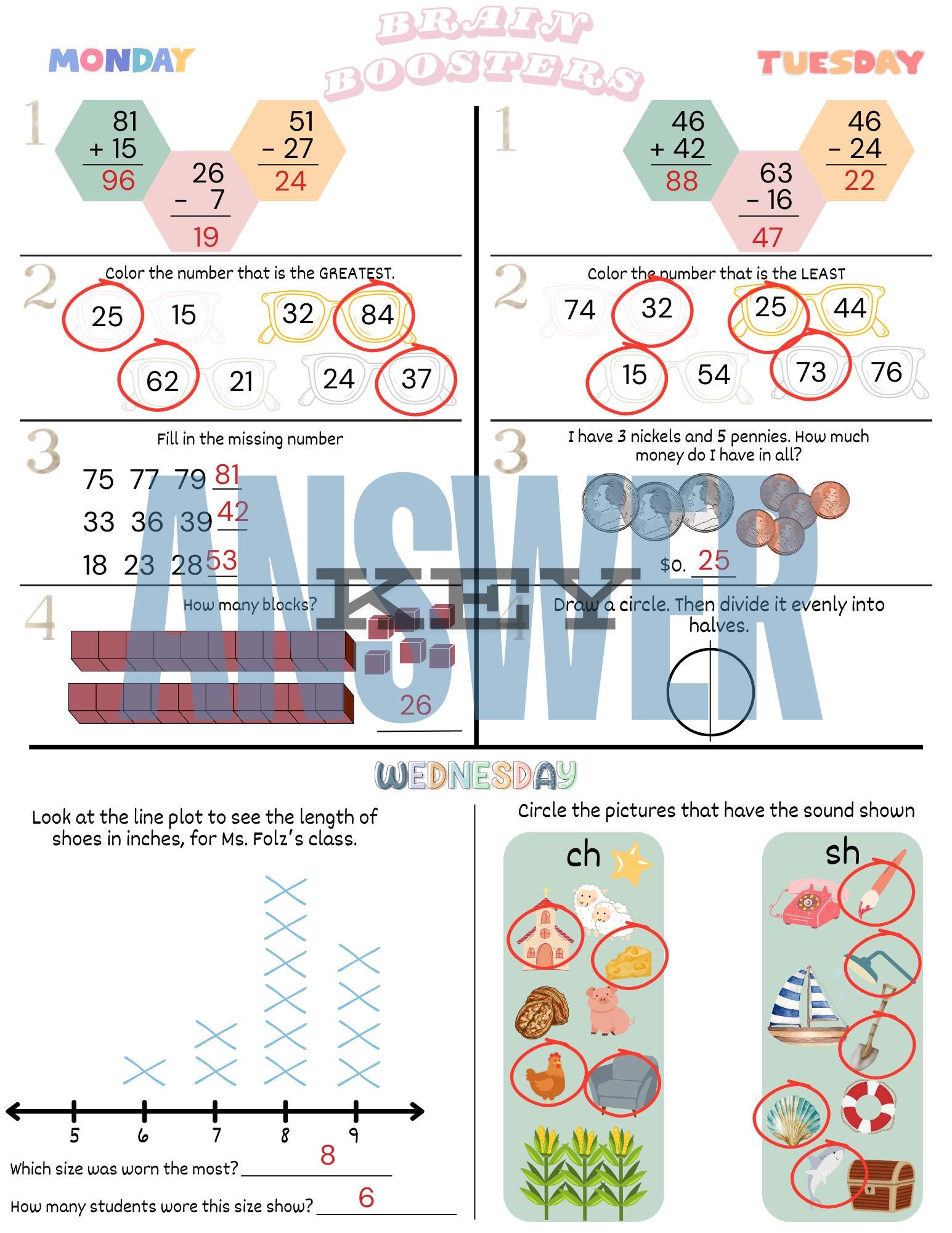 3rd Grade Morning Brain Boosters | Fun Warm-up Activities | Common Core ...