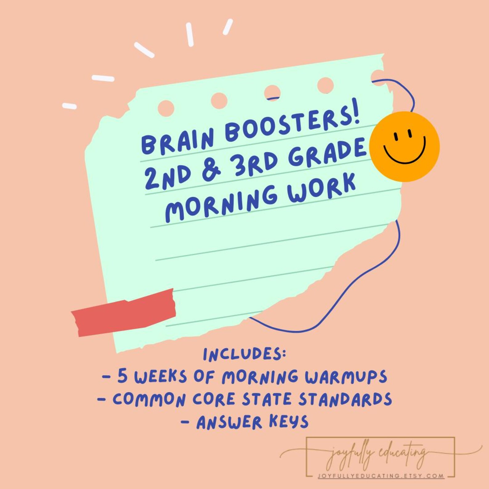 3rd Grade Morning Brain Boosters | Fun Warm-up Activities | Common Core ...