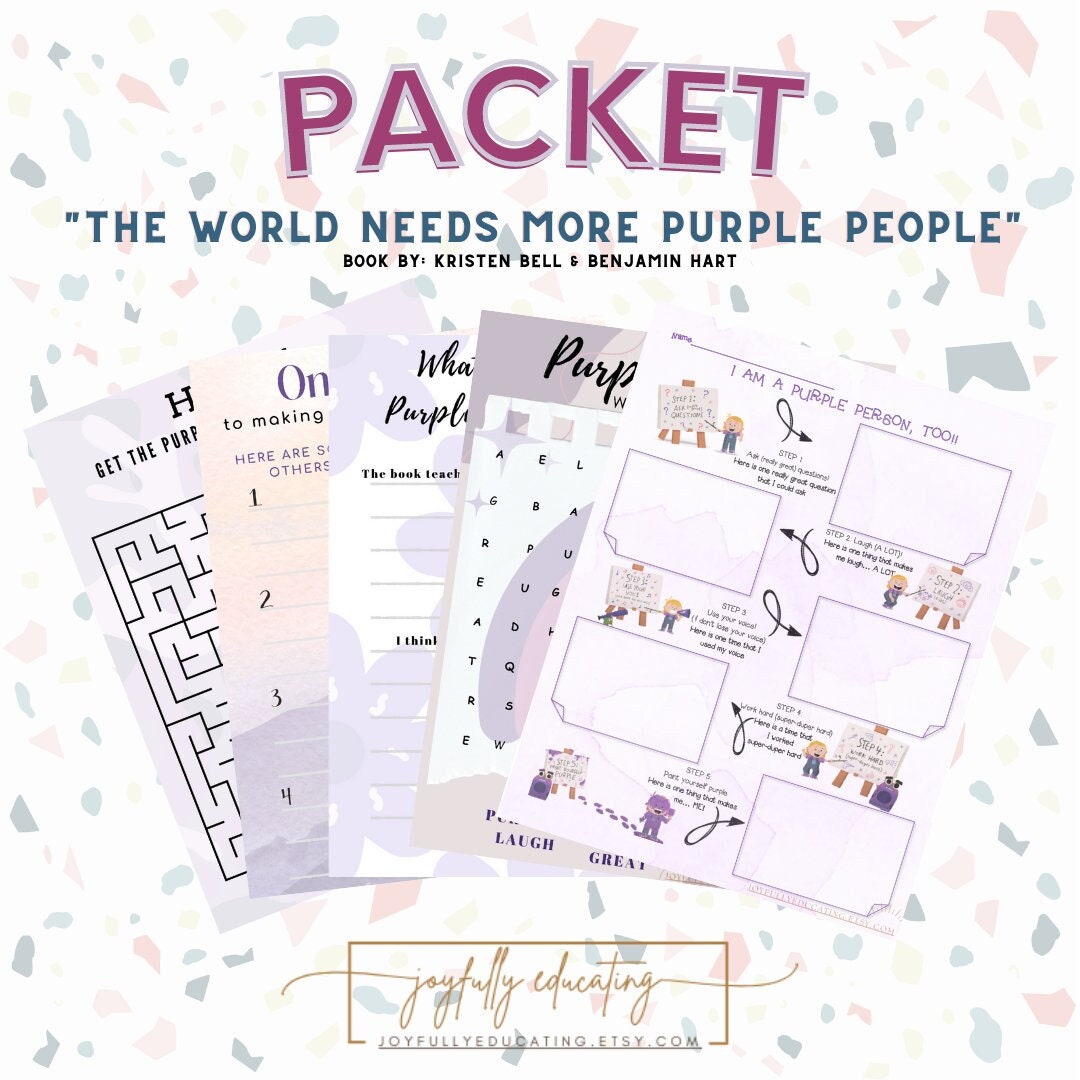 The World Needs More Purple People Packet - Etsy